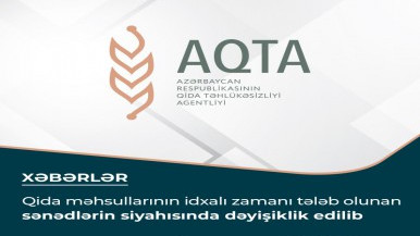 Qida məhsullarının idxalı zamanı tələb olunan sənədlərin siyahısında ...